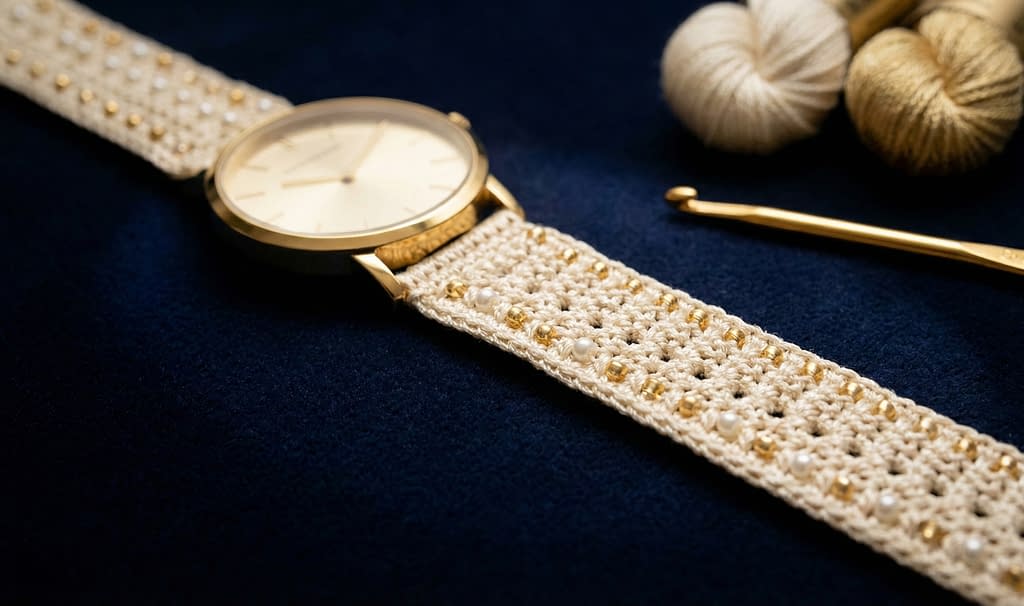 8 Cute and Stylish Crochet Watch Strap Patterns (Beginner-Friendly ...
