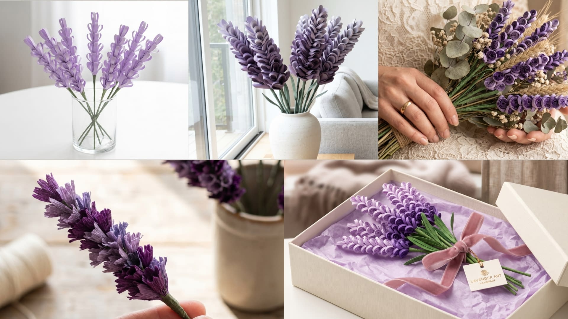 5 DIY Paper Lavender Flowers: Complete Crafting Tutorial - Fixie Craft