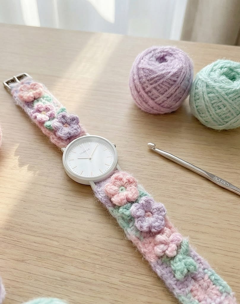 8 Cute and Stylish Crochet Watch Strap Patterns (Beginner-Friendly ...