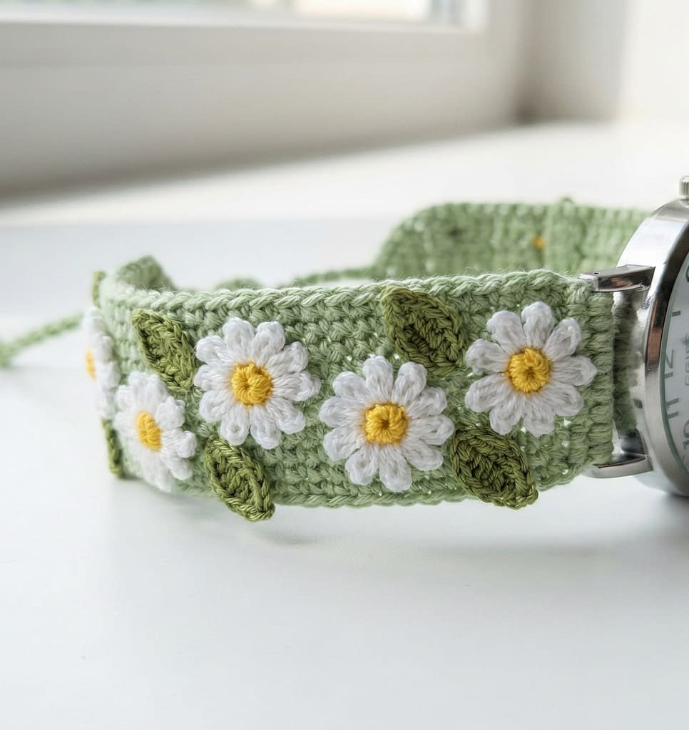 8 Cute and Stylish Crochet Watch Strap Patterns (Beginner-Friendly ...