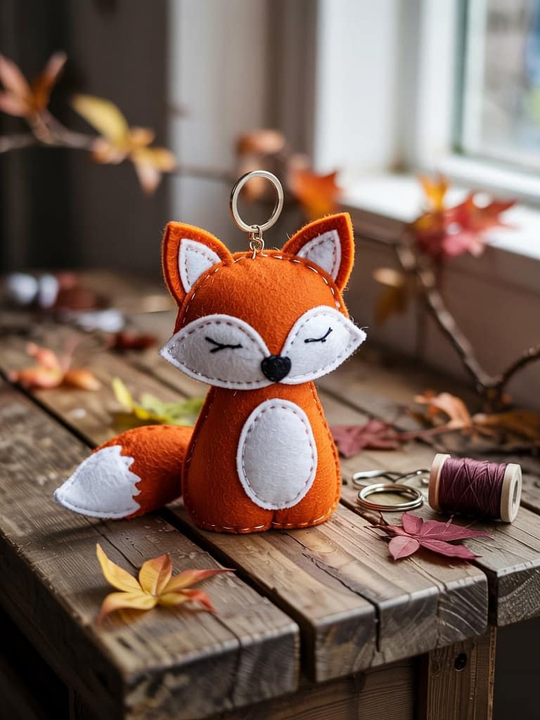 5 DIY Felt Animal Keychains Tutorial - Fixie Craft